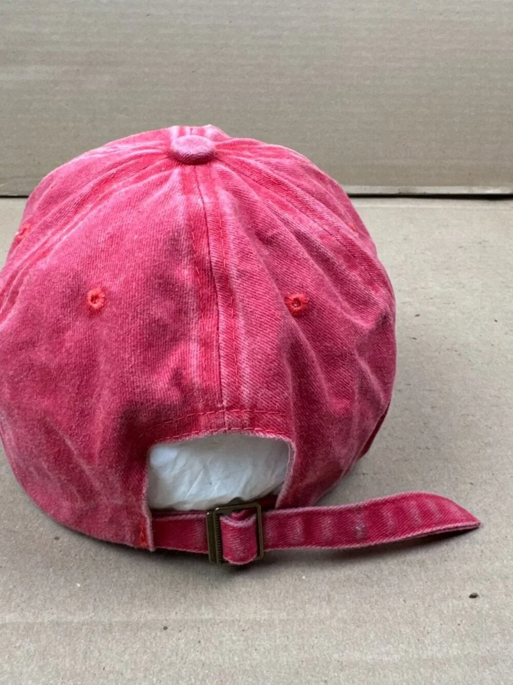 Accessories | Unbranded Unisex Red Washed Blank Dad Hat Adjustable ...